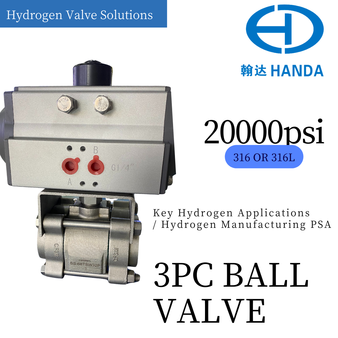 handavalve » Hydrogen Production PSA with Handa Pneumatic 3PC Ball Valves